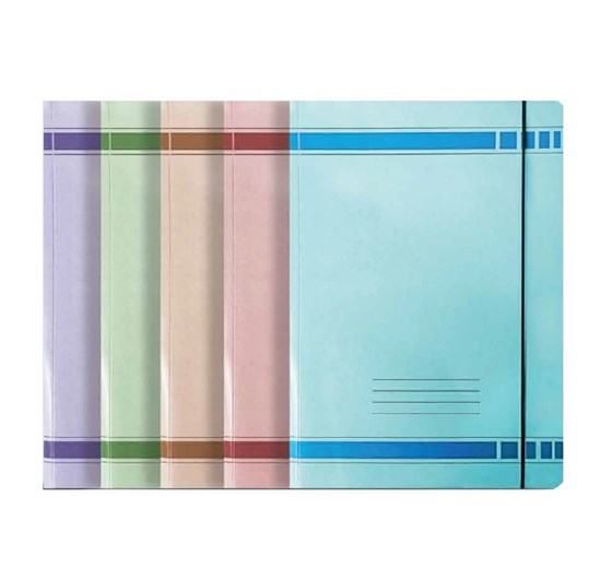 Flap File Carton 400g- FC- w/Elastic- Blue